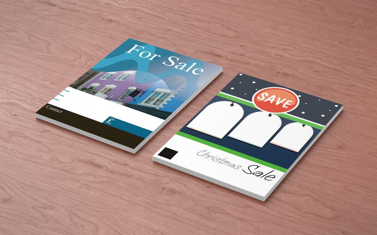 A6 250gsm Silk Flyers single side or double sided printing - UK Biz ...